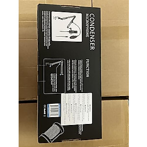 Aokeo USB Condenser Microphone, 192kHZ/24bit Professional PC Streaming Podcast Cardioid Microphone Kit with Boom Arm, Shock Mount, Pop Filter, for Recording, Gaming, YouTube,Meeting, Discord