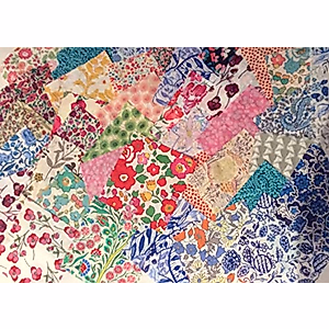 16 Liberty Fabric Scrap 3"x 3" inch Charm Squares Patchwork Quilting MULTICOLOURS