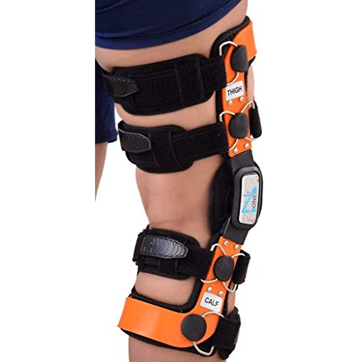 Z1 K2 Knee Brace –Best Knee Brace for ACL/Ligament Injuries/Sports Injuries, Arthritis (OA) & Preventive Protection & Relief from Knee Joint Pain/Degeneration- Men & Women S23(T=24-25.5"/C=22-23.5")