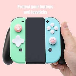 D-Pad Button Cap Set for Nintendo Switch Joy-con, Switch Thumb Grip Caps, Nintendo Switch Pink Accessories