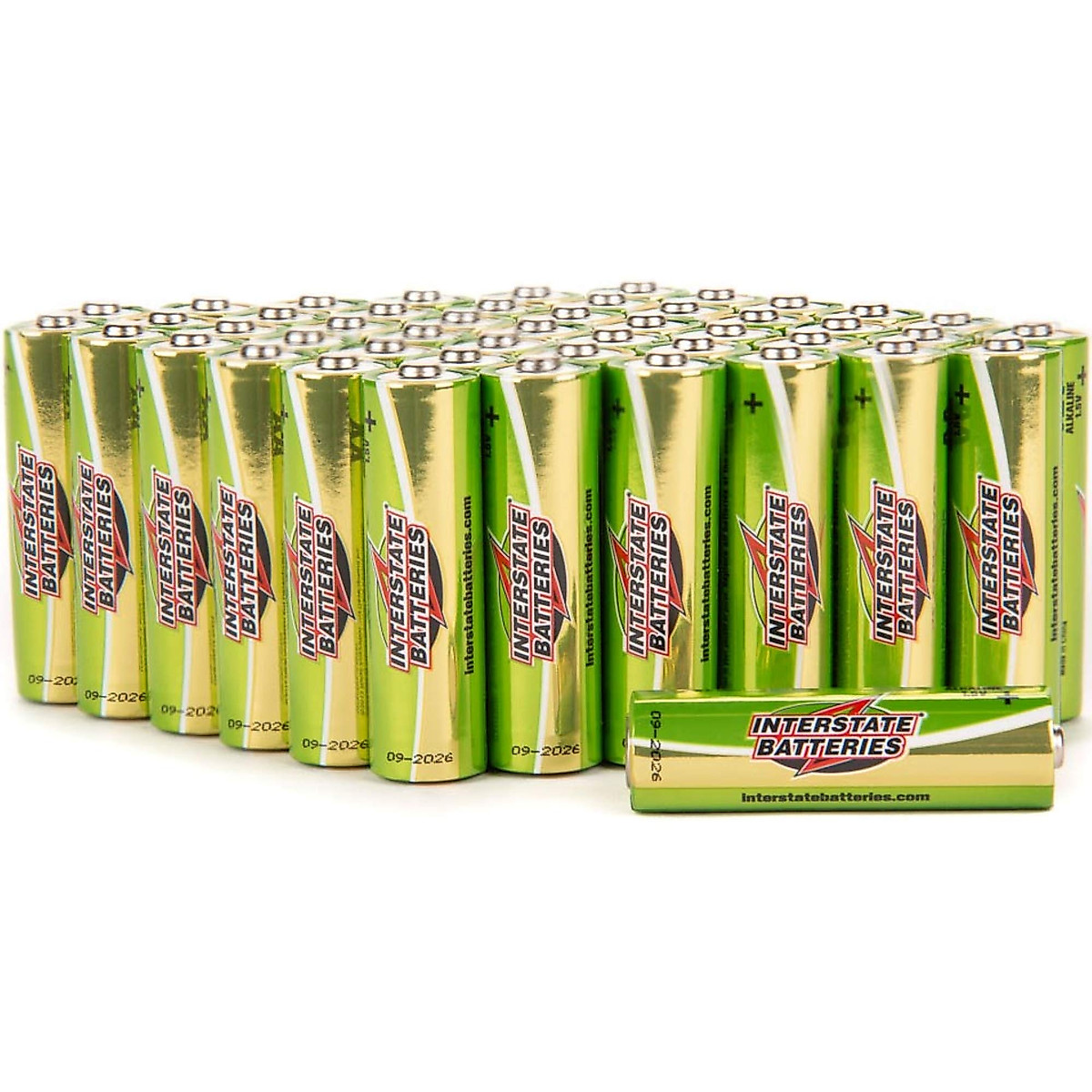 Interstate Batteries AA Alkaline Battery (48 Pack) All-Purpose 1.5V High Performance Battery - Workaholic (DRY7000)