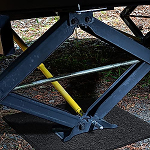 4 Pieces RV Jack Blocks Rubber Pads Trailer Jack Camper Accessories RV Stabilizer Jack Pads Jack Stand Pads Trailer Leveling Pads for Keeping Jack Blocks from Slipping Sinking, 12 x 12 x 0.2 Inch