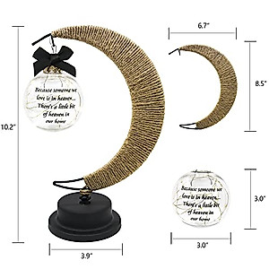 Mayamila Sympathy Gifts Memorial Moon Lamp Gifts in Memory of Loved One Bereavement Gifts Remembrance Gifts Condolence Gifts for Loss of Mother, Loss of Father