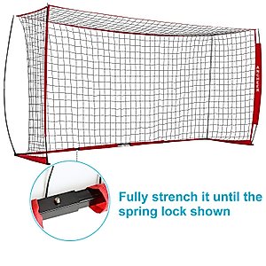 Portable Soccer Goal Net for Teens/Adults - Quick Set-Up Soccer Net for Backyard（12 x 6 ft）