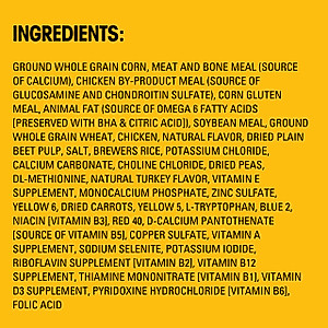 Pedigree High Protein Adult Dry Dog Food Chicken and Turkey Flavor Dog Kibble, 16 lb. Bag