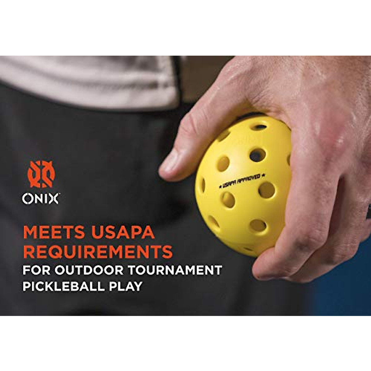 Onix Fuse G2 Outdoor Pickleball Balls - Yellow and Neon Pickleballs - 3 and 6 Packs of Pickleball Balls