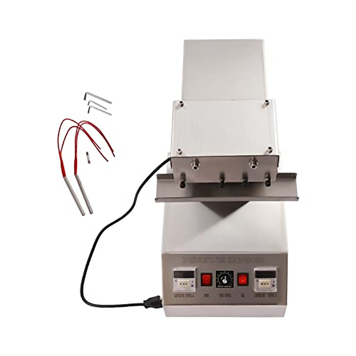 DF-20 Semi-auto Plastic Tubr Sealer - Pneumatic Tube Sealing Machine for Al-plastic Cosmetic Tube Sealer Cream Cosmetic Toothpaste Paint 5-20Piece/min 8-55mm Pipe 110V US