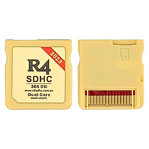2023 Update Wood Version R4 Card R4 SDHC Adapter with 64GB TF SD Card for DS DSI 2DS 3DS NDS, No timebomb