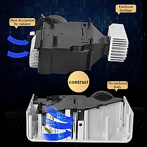 Mini Projector 2022 Upgraded Portable Video-Projector, 30000 Hours Multimedia Home Theaters Movie Projector, Compatible with Full HD 1080P HDMI, Laptop, Smartphone