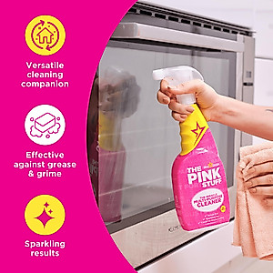 Stardrops - The Pink Stuff - The Miracle Cleaning Paste, Multi-Purpose Spray, And Bathroom Foam 3-Pack Bundle (1 Cleaning Paste, 1 Multi-Purpose Spray, 1 Bathroom Foam)
