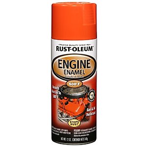 Rust-Oleum 248941, Chevy Orange, 12 oz, Automotive Engine Enamel Spray Paint, 12 Ounce (Pack of 1)