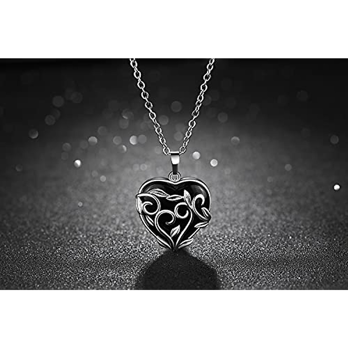 XIANNVXI Black Obsidian Necklace Mothers Day Gifts Healing Crystal Stone Necklaces Heart Pendant Necklace Natural Spiritual witchcraft Reiki Quartz jewelry for Women Girlfriend Wife