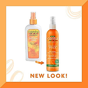 Cantu Coil Calm Detangler with Shea Butter for Natural Hair, 8 fl oz (Packaging May Vary)