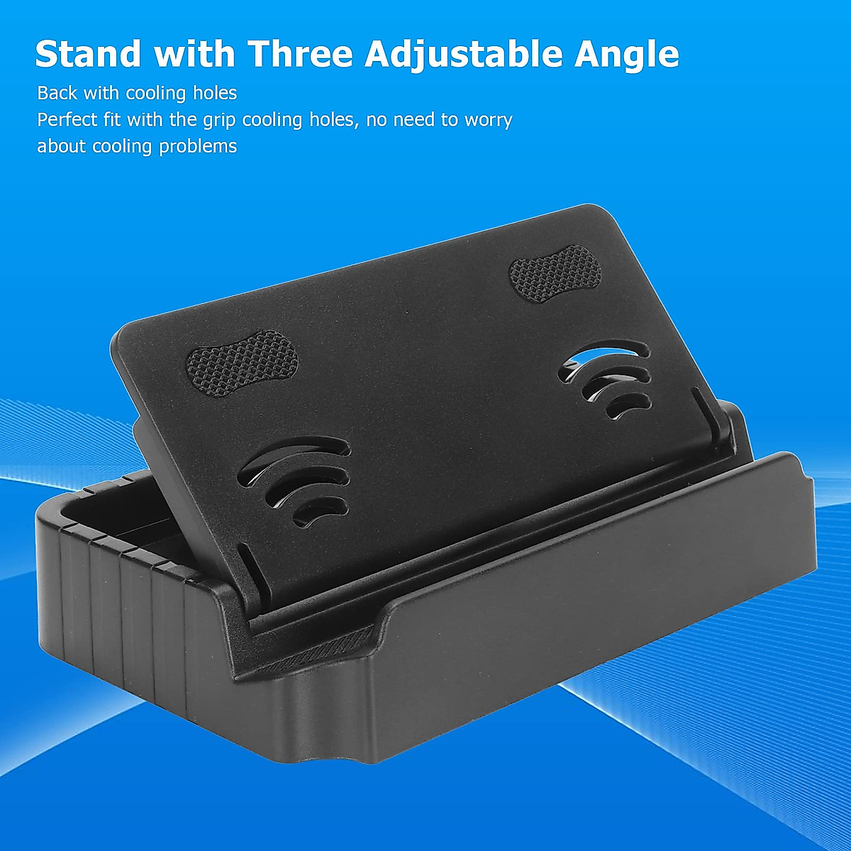Game Card Case Stand, 12 Storage Slots Heat Sink Hole Design Portable Game Grip Stand for Tablet for Gamepad