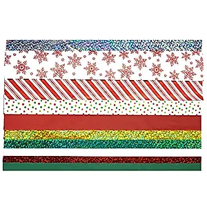 Christmas Tissue Paper (Hologram, Printed & Solid) 100 Sheets