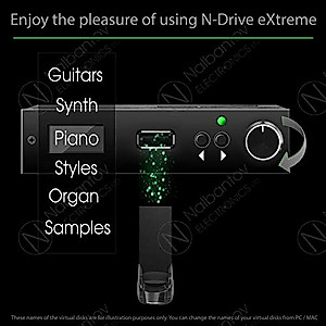 USB Emulator Nalbantov N-Drive eXtreme for Roland KR3, KR5, KR7, KR11, KR103, KR105, KR177, KR277, KR377, KR570, KR575, KR577, KR770, KR777, KR977, KR1070, KR1077 & KF7 & HP557 & HPi7