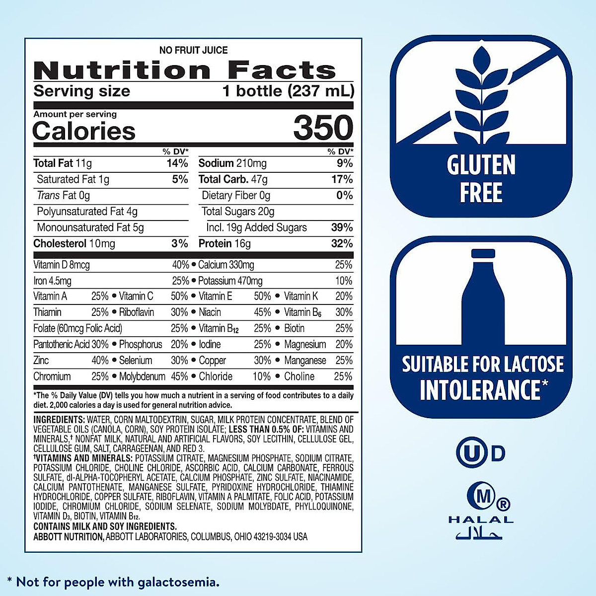 Ensure Plus Strawberry Nutrition Shake, Meal Replacement Shake, 24 Pack