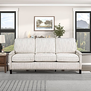 Lexicon Synnove Fabric Living Room Sofa, Beige/Gray