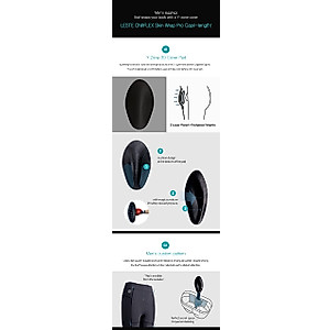 LESTE Men's 3D Padded Recumbent Bike Tights Lightweight Cycling Pants Penis Cover Pad Leggings, SkinWrap PRO+ 9 Black