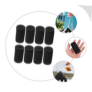 GANAZONO 40 Pcs Filter Cotton Filter Intake Strainer Fish Tank Pre- Filter Guard Pool Vacuum Hose Connector Pool Sweep Aquarium pre Filter Pool pad Water Inlet Cover Protection 304 Network