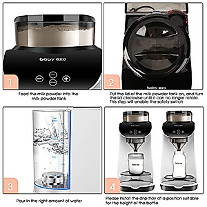 BabyEXO Formula Milk Dispenser, Automatic Electric Formula Mixer Warmer, Milking Machine for Baby - Easily Make Bottle with Automatic Powder Blending