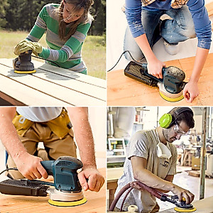 5 Inch Sander Replacement Pad with Metal Backing,Compatible with DeWalt OE# 151281-08,Fits DW421 DW423 DW4388 D26451 D26453 Porter Cable 343 382 Orbital Sander