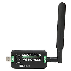 4G LTE USB WiFi Modem, LTE/4G 150 Mbps USB Mobile Module with SIM Card Slot, High Speed Portable Travel Hotspot Mini Router Supports USB, UART for PC, Industrial Computer