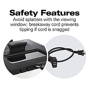 Hamilton Beach Deep Fryer with 2 Frying Baskets, 19 Cups / 4.5 Liters Oil Capacity, Lid with View Window, Professional Style, Electric, 1800 Watts, Stainless Steel (35036)