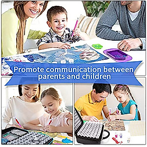 VAIIEYO Diamond Painting Storage Containers, 60 Slots EVA Shockproof Beads Storage Diamond Painting Accessories,Durable High Capacity - Diamond Embroidery Art Craft Jewelry Beads Rhinestones Organizer