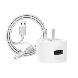 5FT 2 in 1 Charger Fit for Samsung Galaxy Tab A E,S,S2,3,4, 10.1" 7.0" 8.0" 8.4" 9.6" 9.7",SM-T580/T380/T280/P580/T387/T377/T800/T113/T520/T900/T320/T713 Tablet Cable Power Supply Adapter Cord