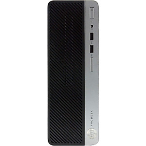 HP ProDesk 400G4 SFF Home and Business Desktop, Pentium G4400 3.4GHz, 16GB DDR4 RAM, 1TB SSD, DVD, VGA, Windows 10 Pro 64bit (Renewed), Black