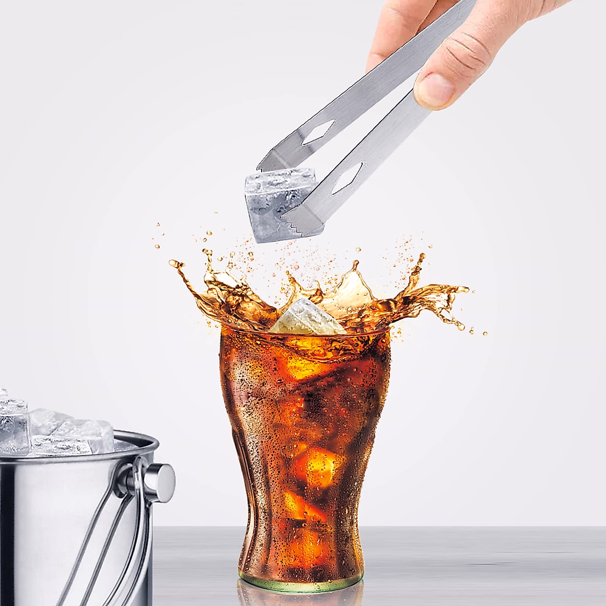 Ice Pick Set of 7 - Stainless Steel Ice Chipper Tea Knife with Wooden Handle, Crushed Ice Lewis Bag and Wood Hammer for Breaking Ice Carving Kitchen Tool Bartender Bars Picnics Camping Restaurant