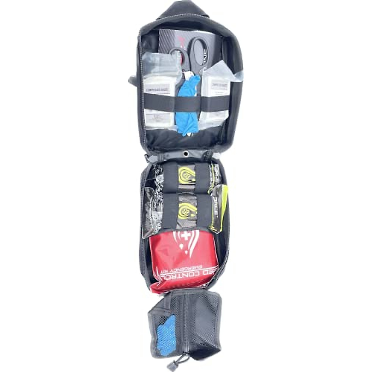 SMD Trauma Kit Feat: 3 Tourniquets 3 Bandages 3 Gauze 3 Emergency Blankets Shears Gloves Easy Instruction Card