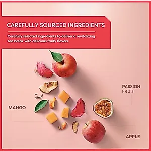 Wissotzky Fruit Galore Herbal Tea, 20 Tea Bags | Caffeine Free Tea | Antioxidant Rich | Fruity Blend | Herbal Tea Bags