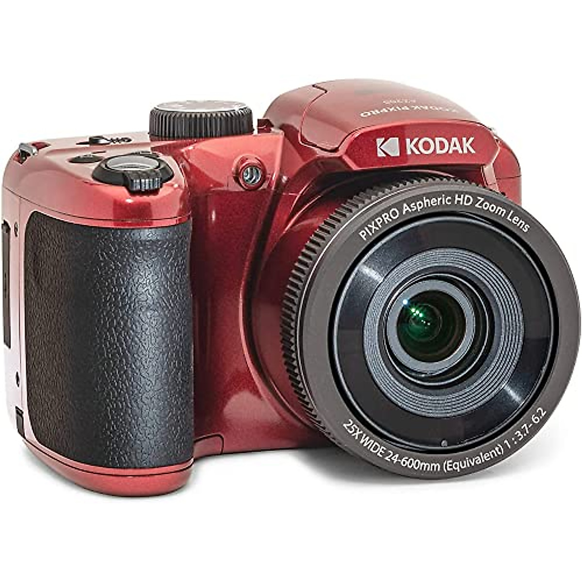 Kodak AZ255-RD PIXPRO Astro Zoom 16MP Digital Camera 25X Optical Zoom Red Bundle with Lexar 32GB High-Performance 800x UHS-I SDHC Memory Card Blue Series