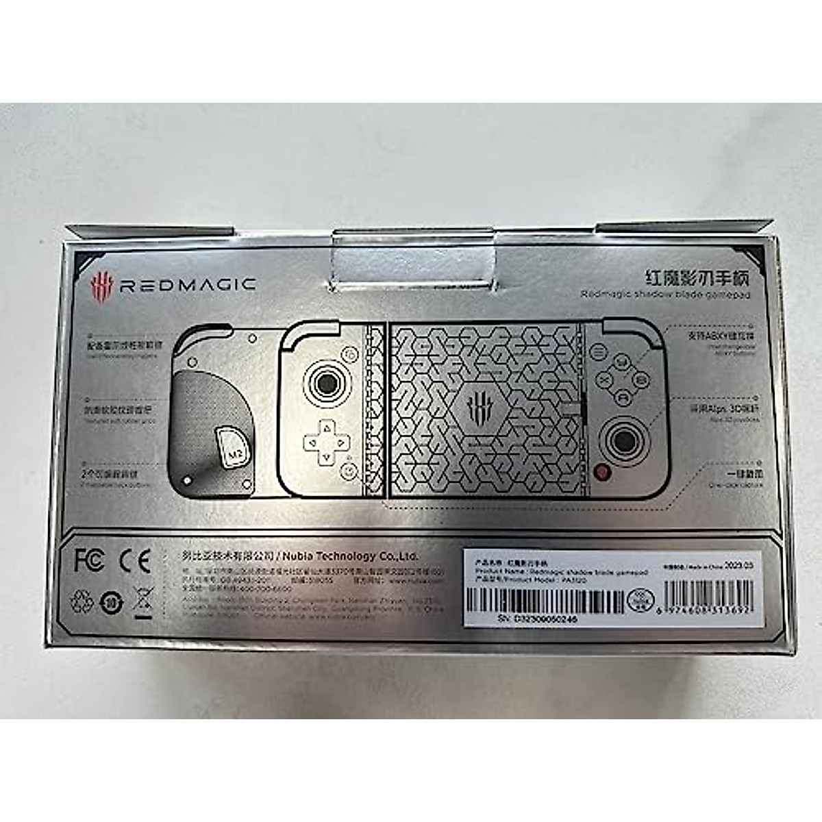 REDMAGIC Mobile Gaming Controller for Android, Shadow Blade Gamepad Customizable Triggers Ergonomic Design Universal Fit - Stream PC, Xbox, PlayStation, Touch Screen Android Games