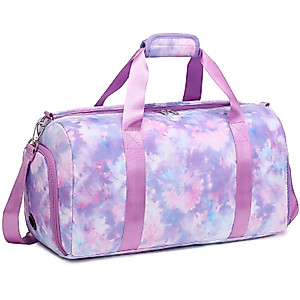 Dance Bag for Girls Princess Sports Duffle Bag for Girls Overnight Travel Duffel for Girls Ballet Bag with Shoes Compartment Water Resistant
