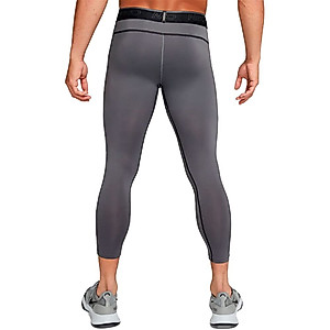 Nike Pro Dri-FIT Men's 3/4 Tights (as1, Alpha, m, Regular, Regular, Gray, Medium)
