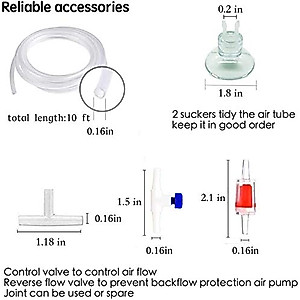 AnxunJim Aquarium Groot Air Bubbler Decorations Fish Tank Air Stone Set