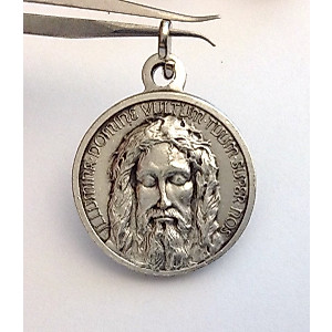I G J The Holy Face Shroud of Jesus Christ Medal - Real Italian Masterpiece (Holy Face Medal with Cord)