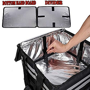 OGEFOTED Insulated Pizza Delivery Bag, Food Delivery Backpack, Leak-Proof Thermal Backpack,Soft Sided Cooler Grocery Backpack