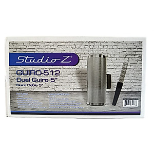 Nippon Latin Percussion 5" x 12" Metal Guiro with Scraper Instrument