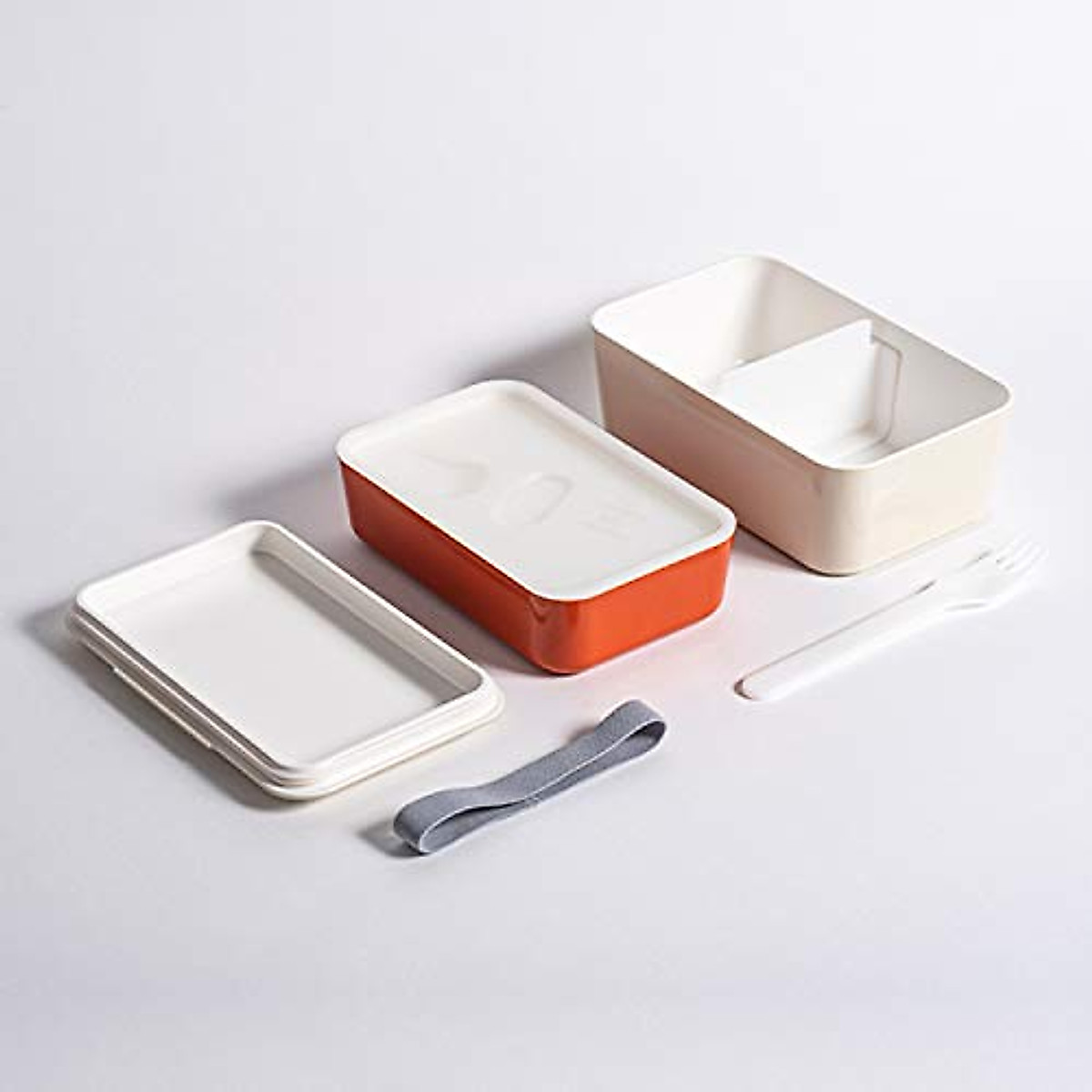 Topdrawer Takenaka Double Layer Bento Box, Microwave and Dishwasher Safe, BPA Free, Persimmon