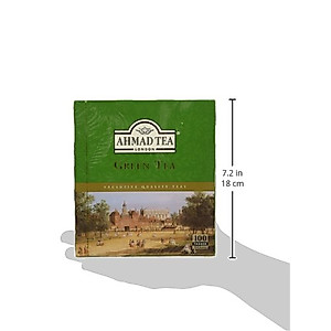 Ahmad Tea Green Tea, Green Tea Teabags 100 ct - Caffeinated & Sugar-Free