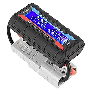 High Precision Watt Meter Voltage Amp Meter Power Analyzer Checker Analyzer Performance Monitor with LCD Screen for RC, Battery, Solar, Wind Power(150A)