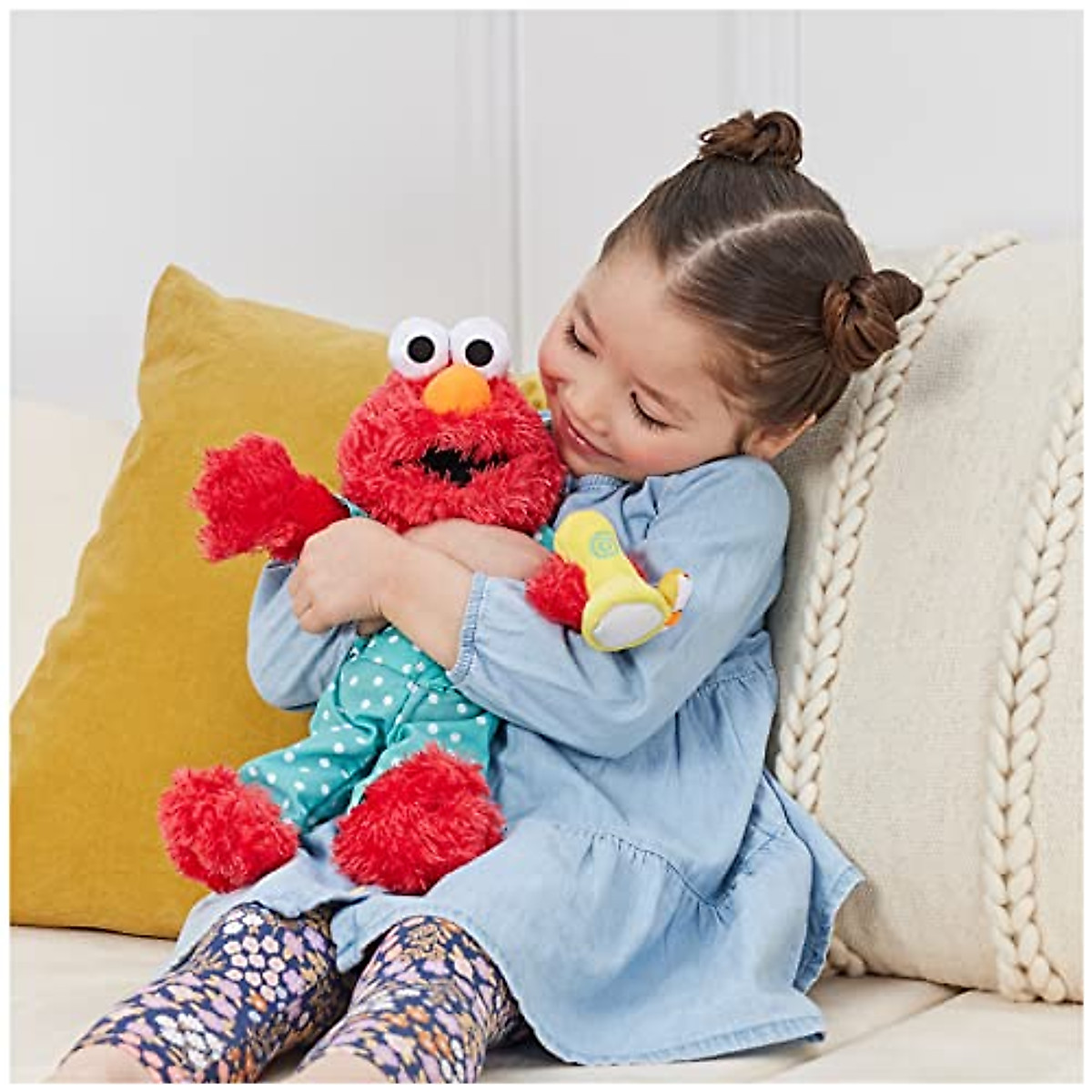 GUND Sesame Street Official Bedtime Elmo Muppet Plush, Premium Glow-in-The-Dark Plush Toy for Ages 1 & Up, Red, 12”