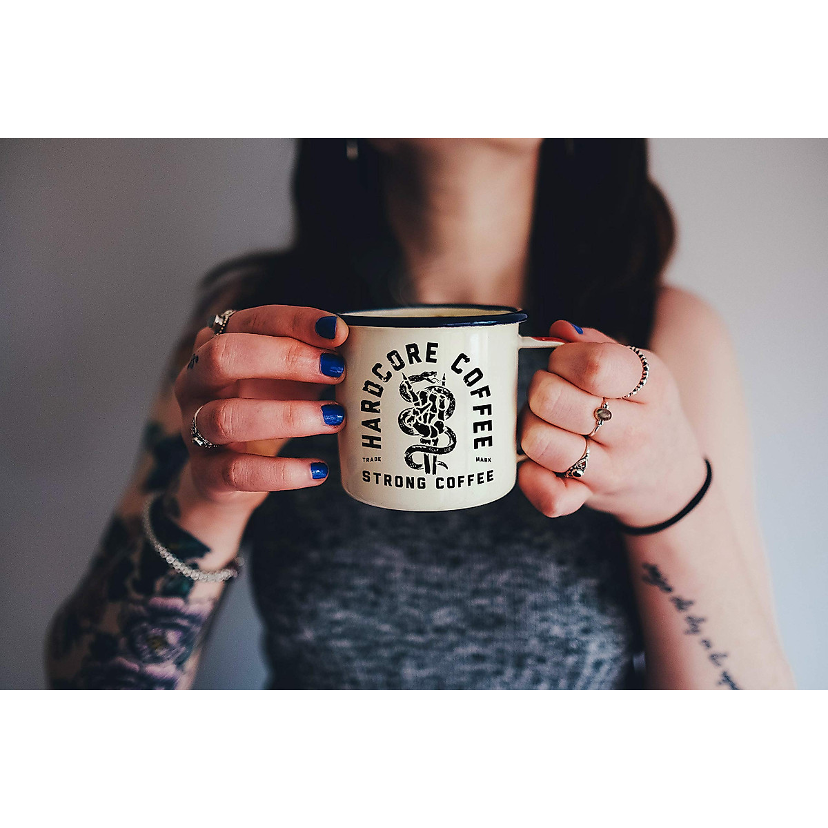 Hardcore Single Serve Coffee Pods for Keurig K Cup Brewers, High Caffeine, Strong Roast, 10 Count