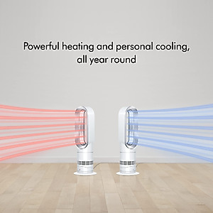 Dyson Hot+Cool™ AM09 Jet Focus heater and fan, White/Silver