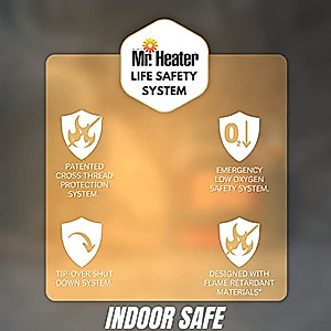 Mr. Heater Portable Big Buddy Propane Heater with 10-Feet Propane Hose Assembly and Propane Tank Refill Adapter Bundle - Propane Heater for outdoor & indoor use - 4,000, 9,000 or 18,000 BTU (3 Items)