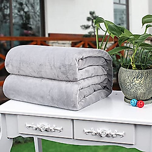 Polyester Throw Blanket,Polyester Soft Warm Solid Color Blanket Sleep Cover Rug for Bed and Couch Lightweight Throw Fit All Season Fruit Green 70 * 100cm.